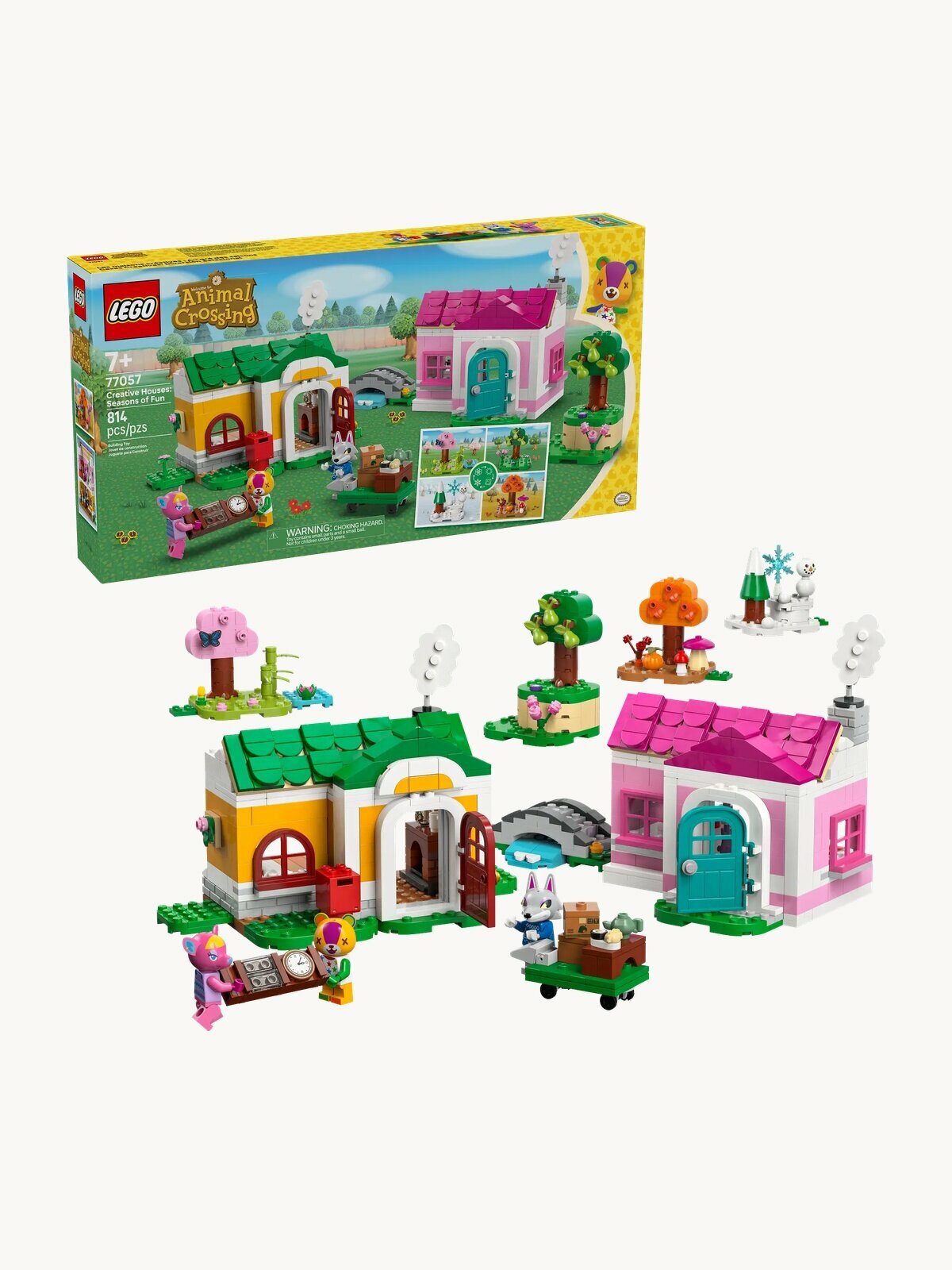 Конструктор LEGO Animal Crossing 77057 Творческие домики: Сезоны веселья, 814 дет.