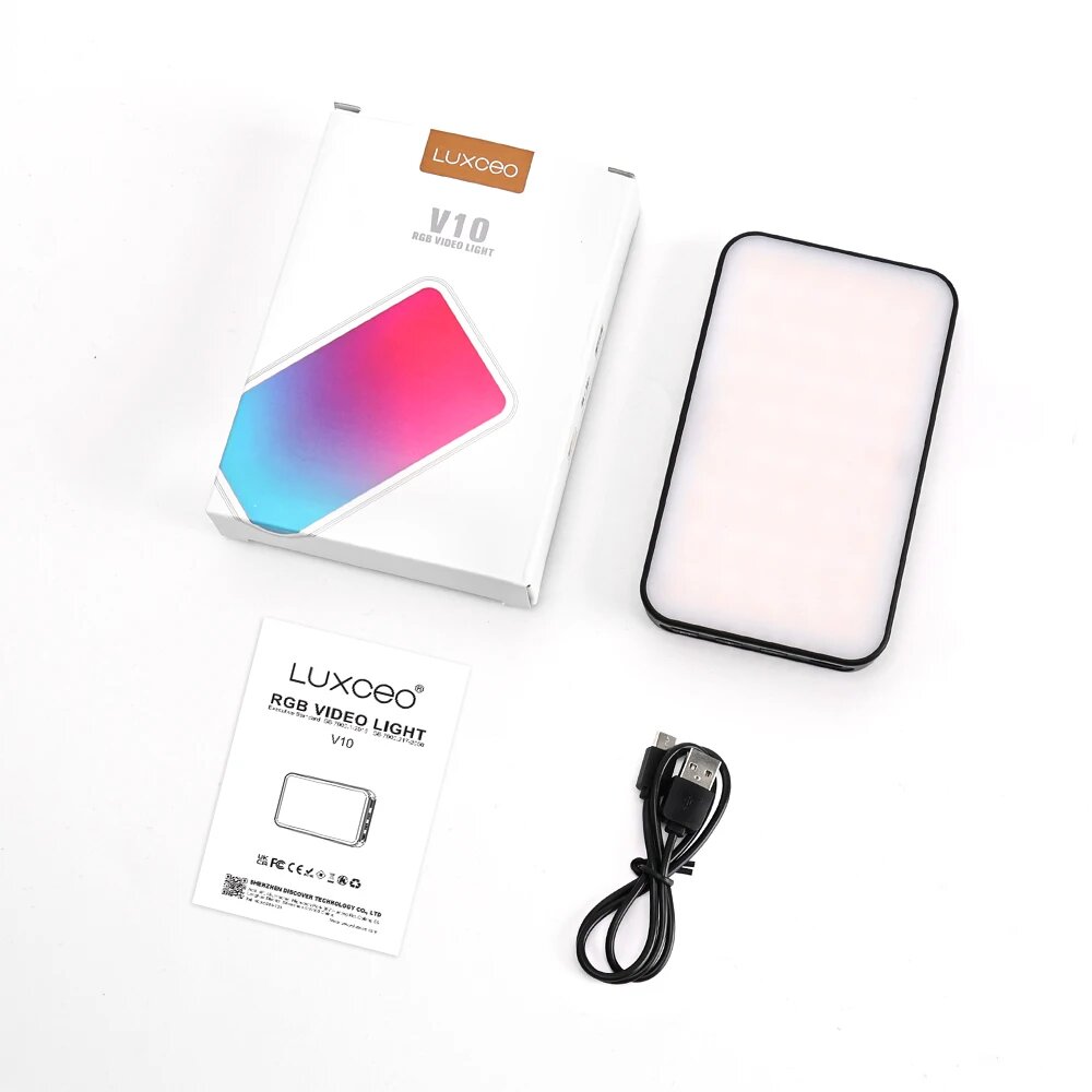 LUXCEO V10 RGB мини-видеосвет