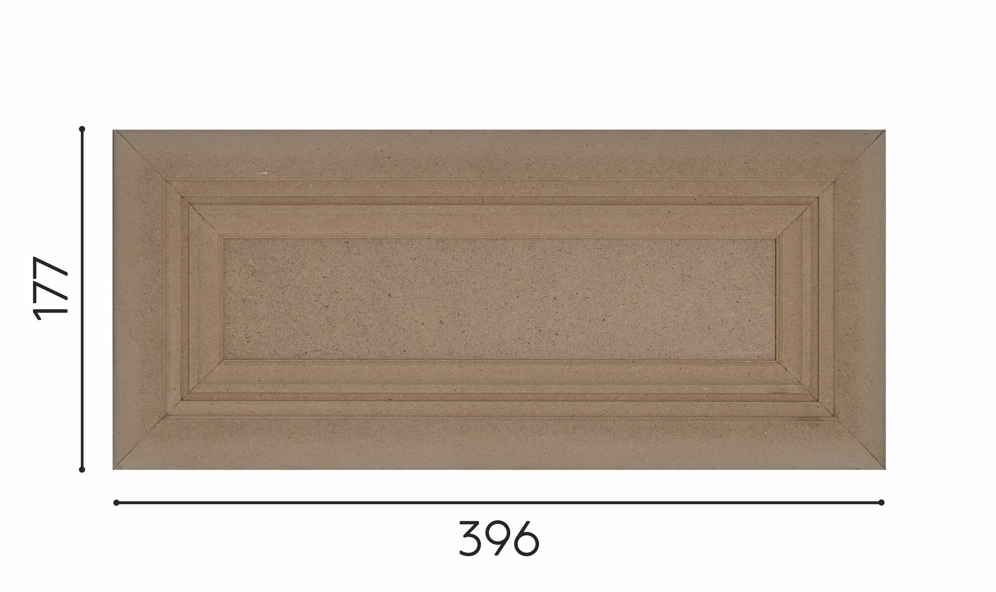 Фасад мебельный МДФ под покраску ящик