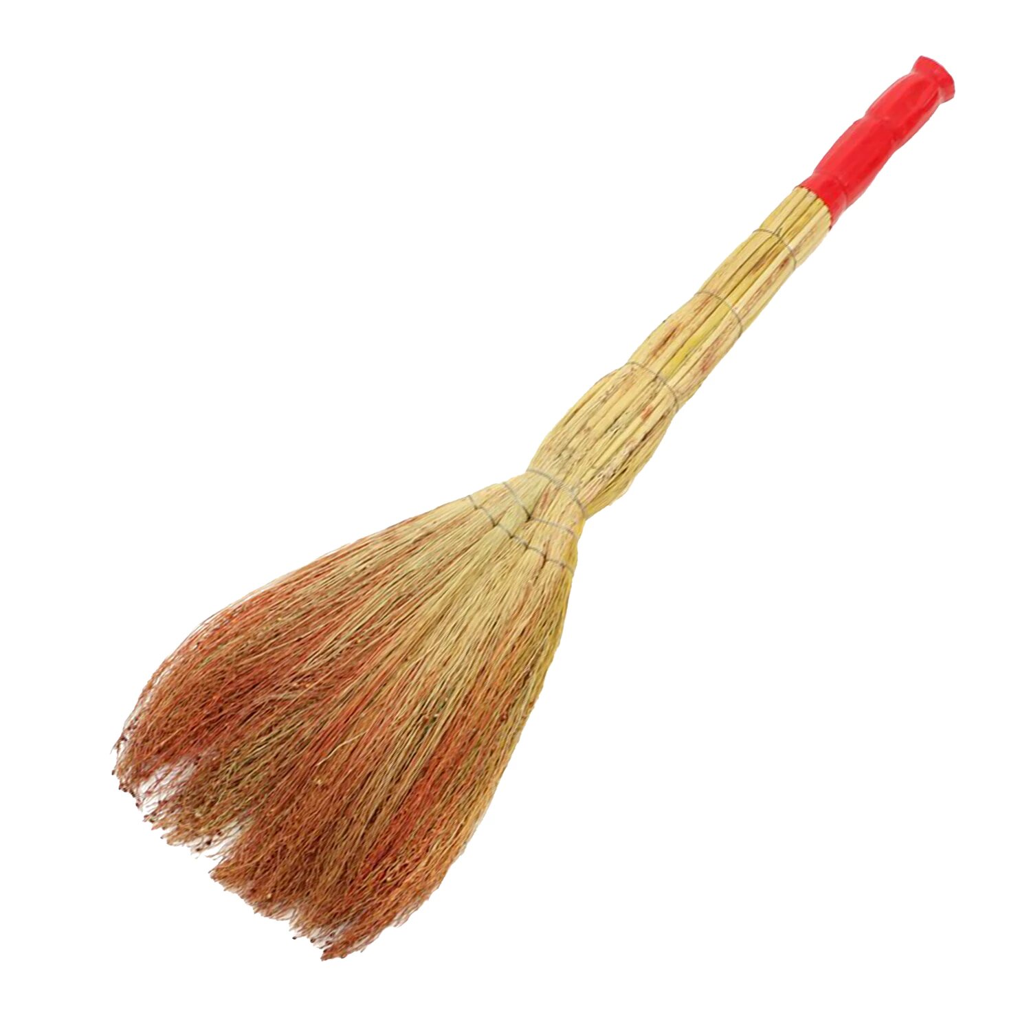 Веник сорго 6-ти лучевой, утяжка проволокой, любаша люкс, ручка в пленке, длина 85 см, 609580