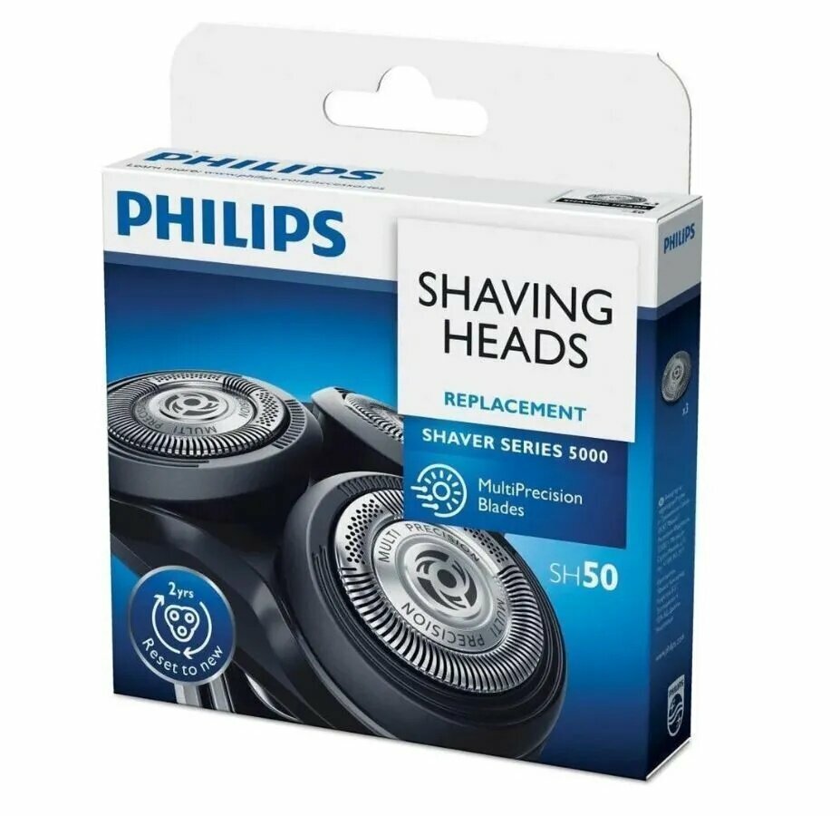 3 сменные головки SH50 / 52 для бритв Philips Norelco Series 5000 и AquaTouch