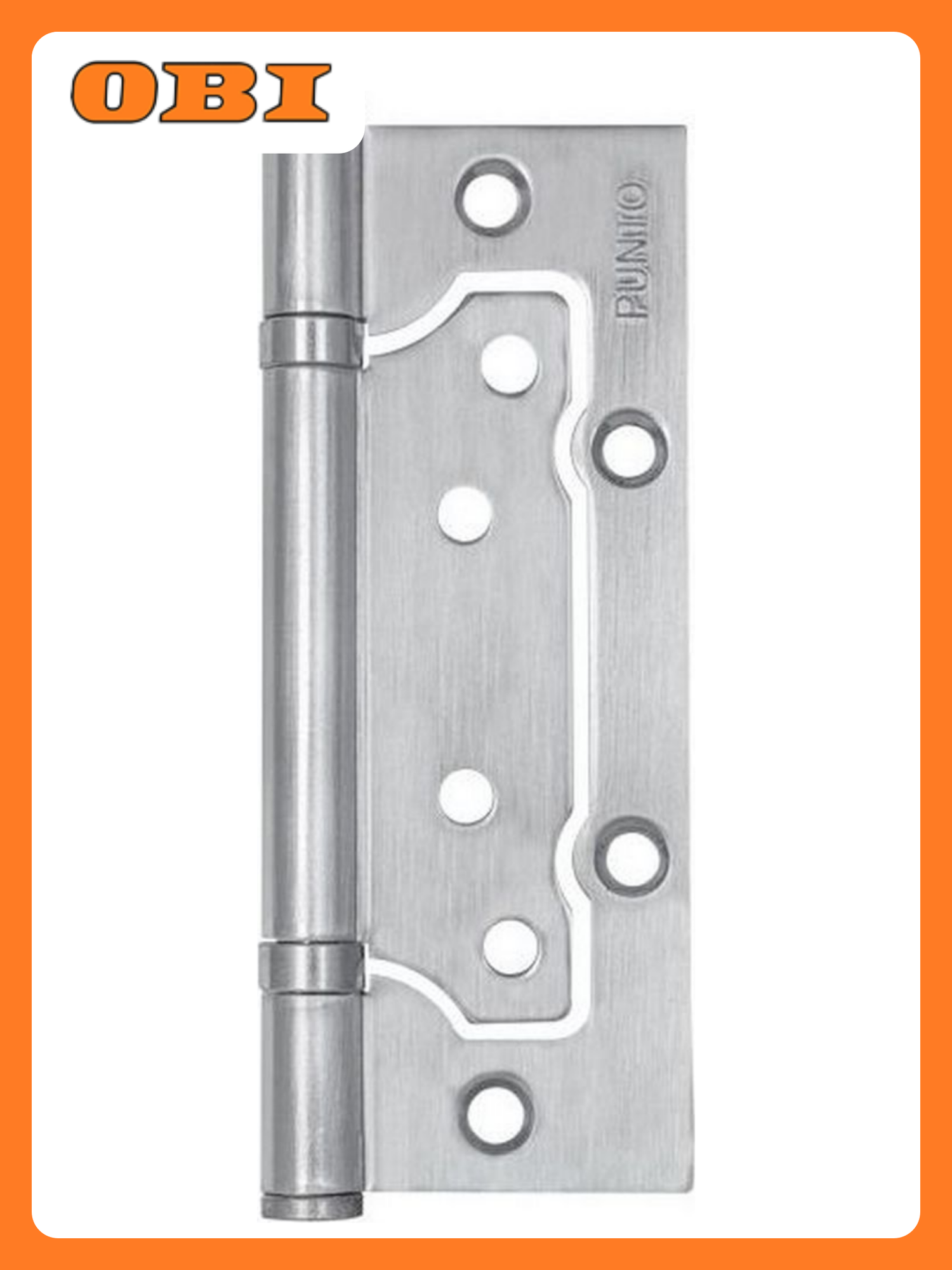 Дверная петля универсальная накладная PUNTO 200-2B 125x51x2,5 мм хром