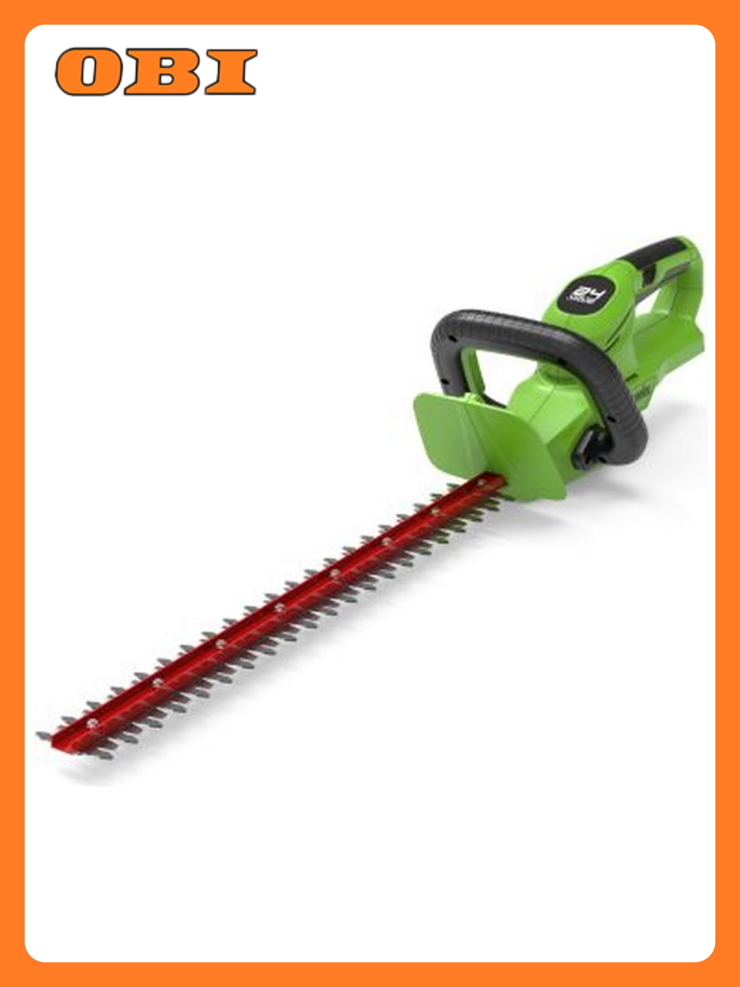 Кусторез аккумуляторный Greenworks G24HT56, 24В 56 см без АКБ и ЗУ