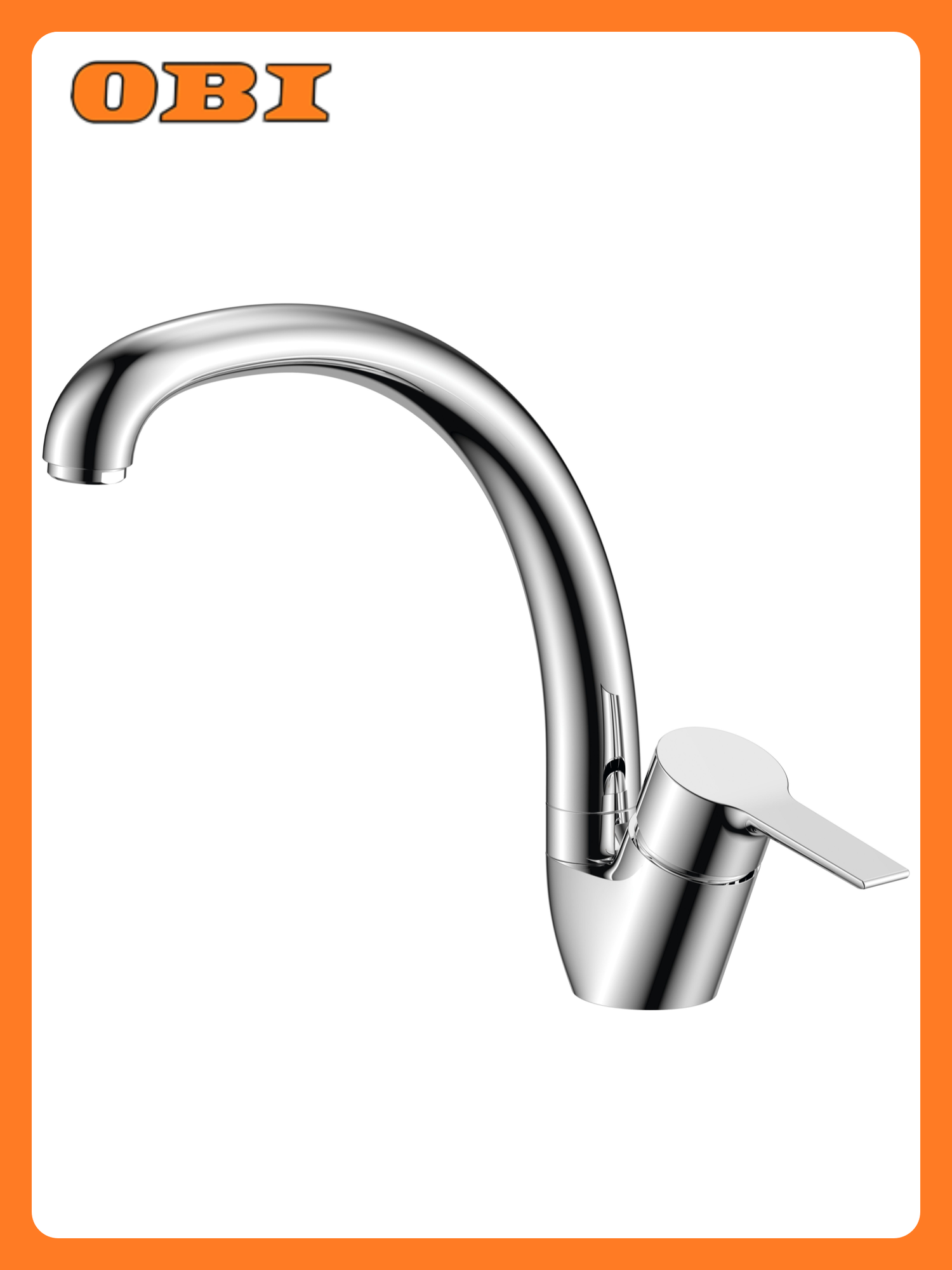 Смеситель для кухонной мойки ARGO TORN 35-03 высокий поворотный излив, хром