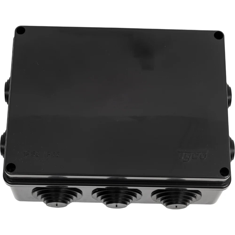 Коробка распаячная для открытой проводки Рувинил Тусо 200x140x75мм черная УХЛ1 67055Ч