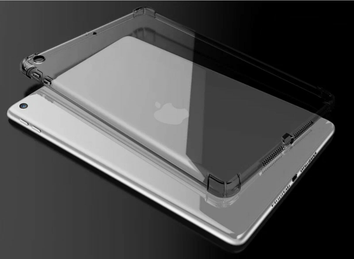 Задняя панель-чехол-накладка из мягкого качественного силикона MyPads для iPad Pro 11 (2018) A1979, A1934, A2013 серая