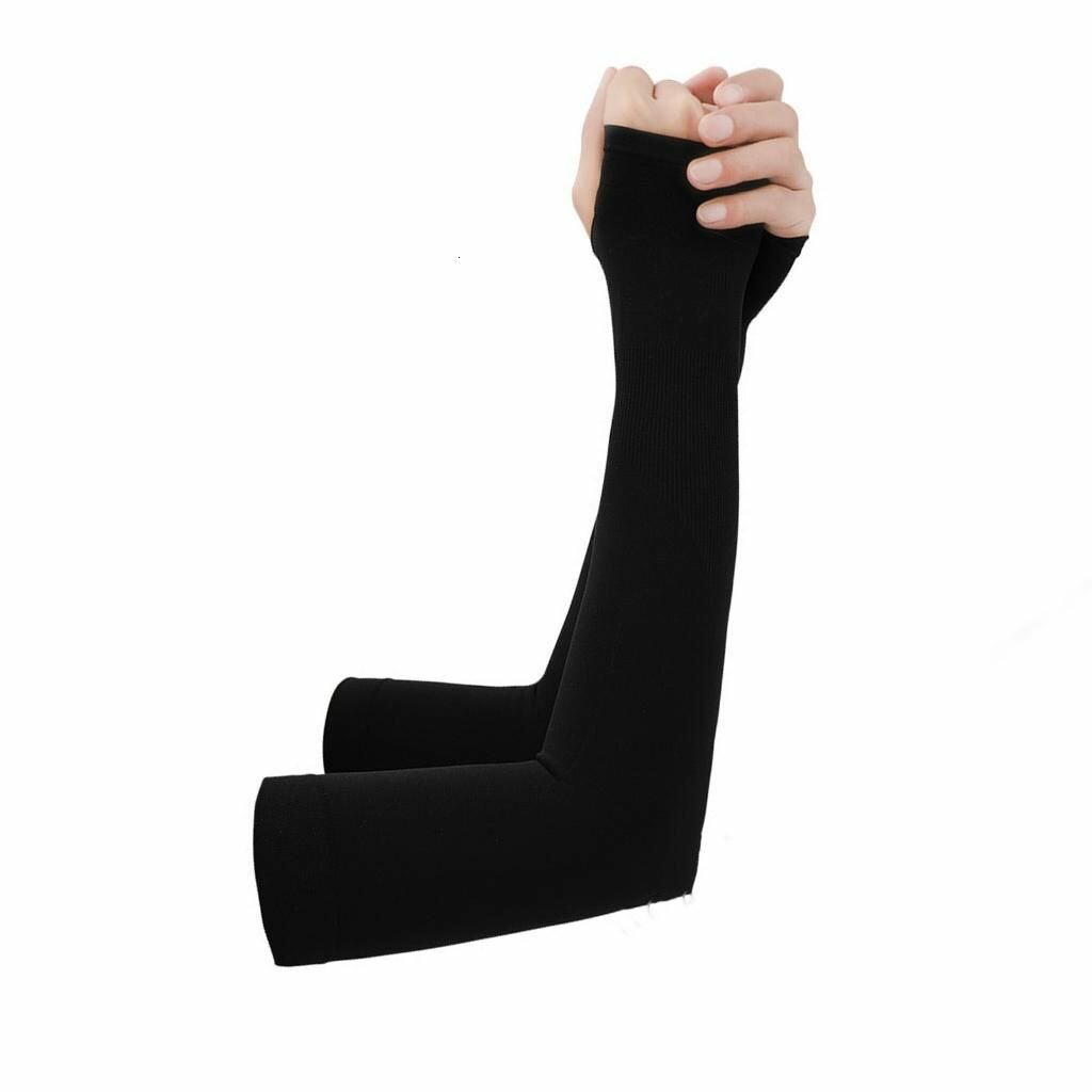 Быстросохнущие защитные рукава с отверстиями для пальцев, Черный