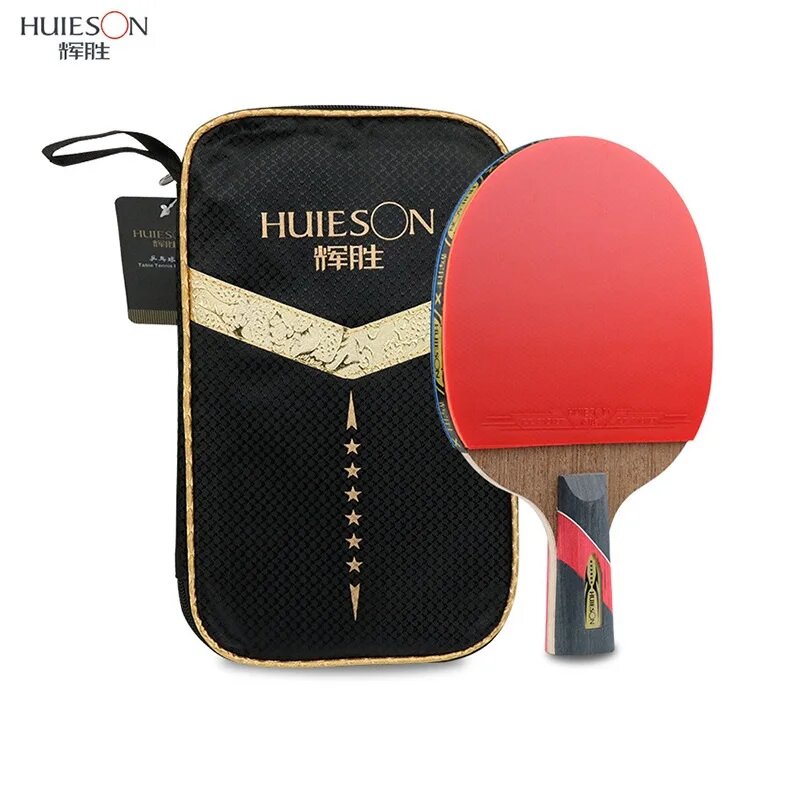 Huieson Nice ракетка для настольного тенниса 7 слоев Short Grip 6 star