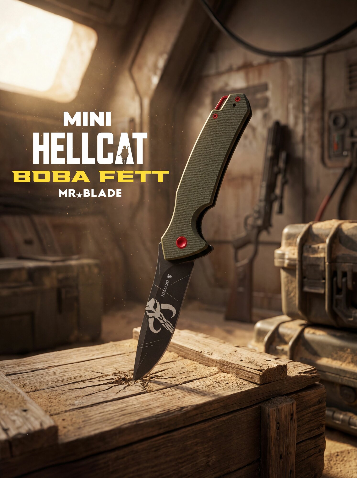Нож складной Hellcat Mini Boba Fett