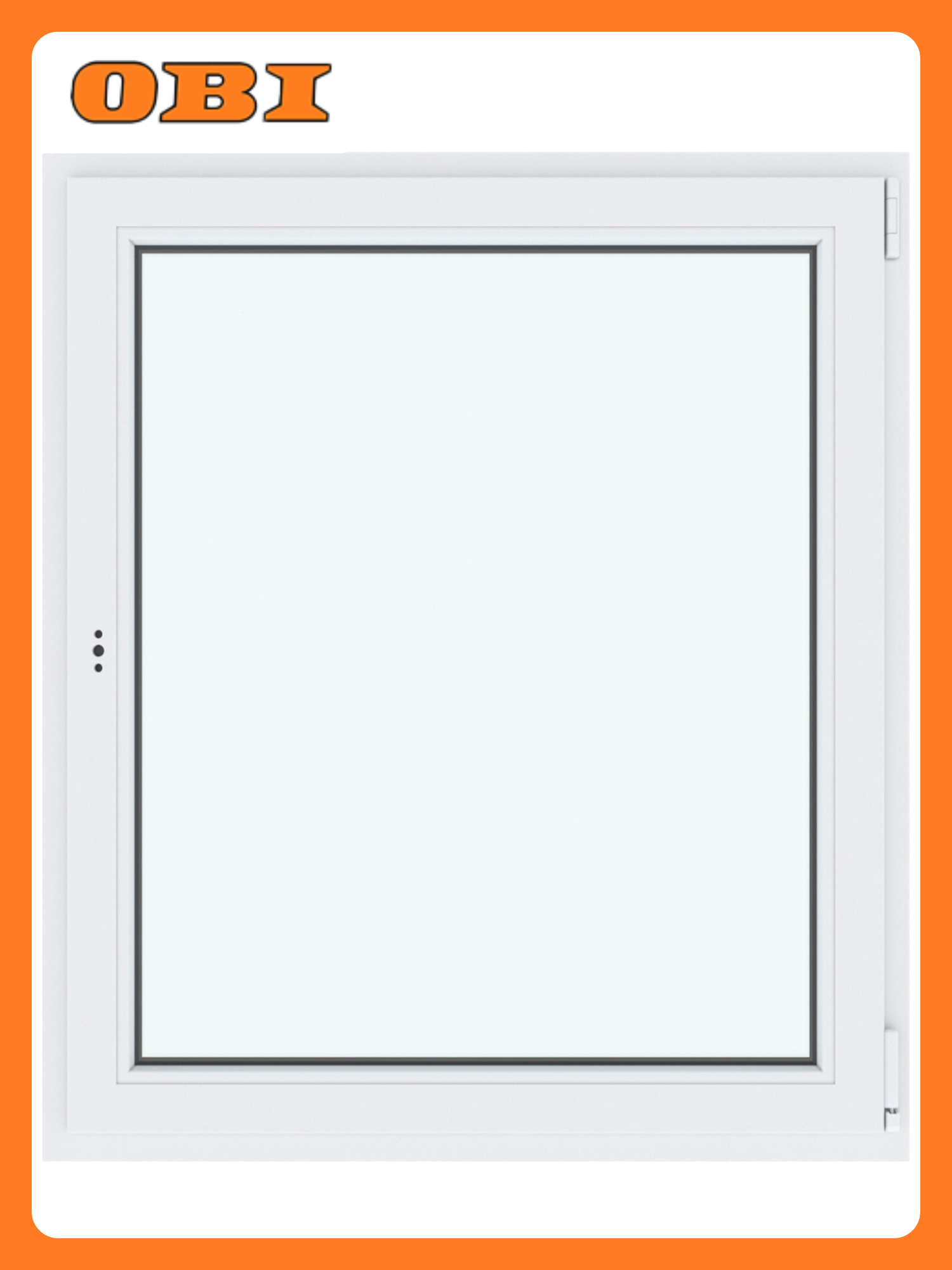 Окно ПВХ 900х900 мм поворотно-откидное правое