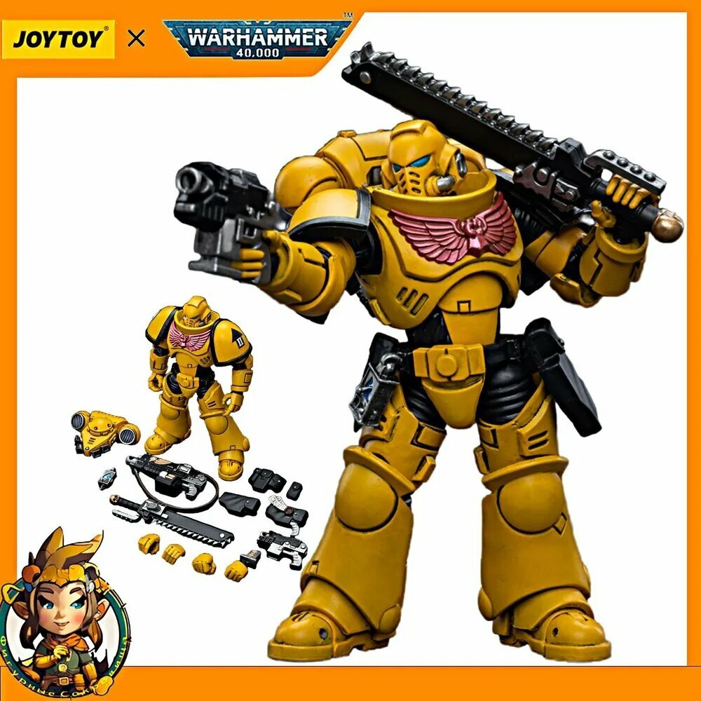 Подвижная фигурка JOYTOY 1/18 Warhammer 40K Заступники Имперских Кулакови Подарочная модель
