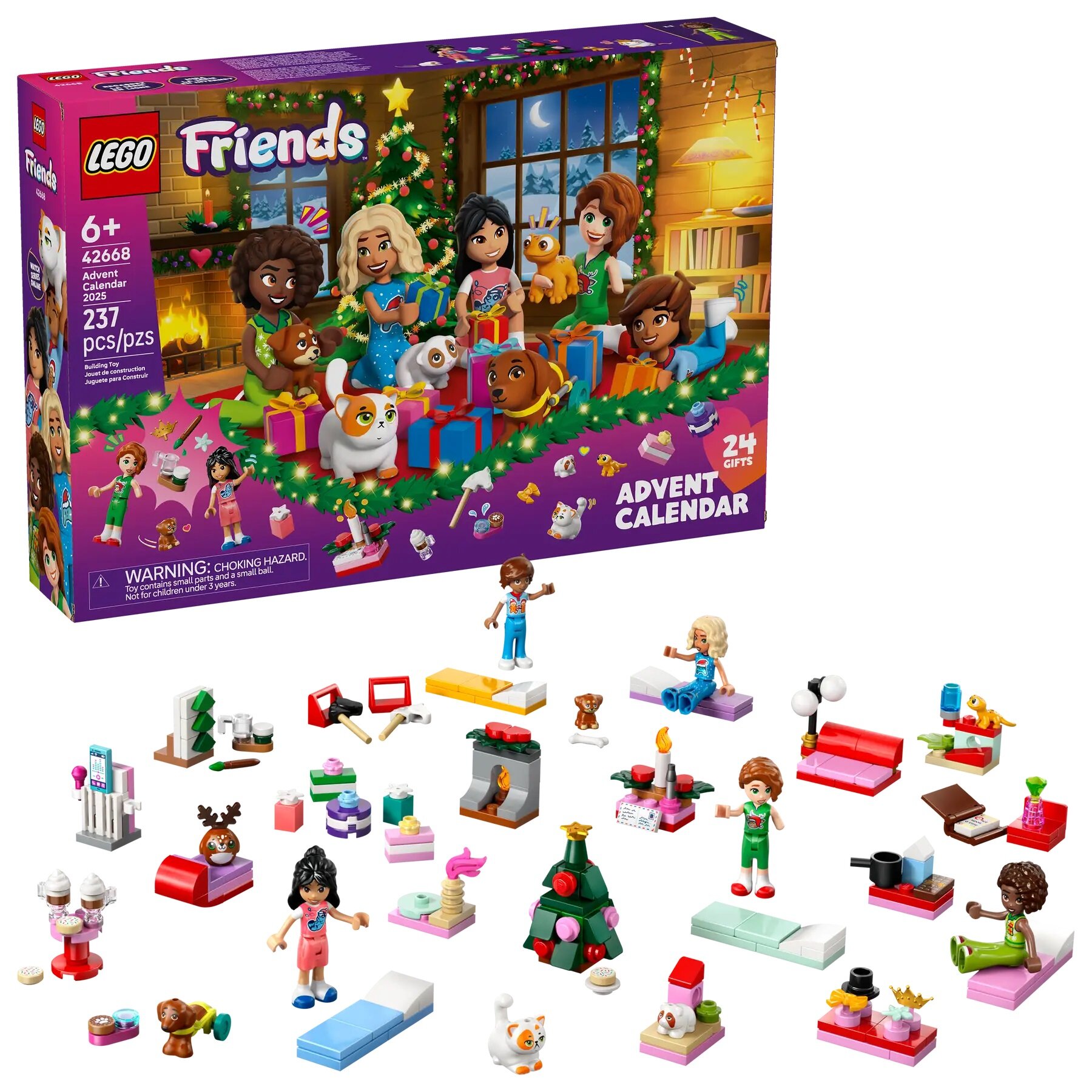 Конструктор LEGO Friends 42668 Новогодний календарь 2026, 237 дет.