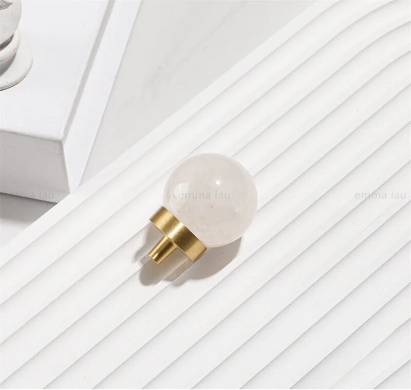 Ручки для шкафов из латуни с кристаллами 30X43-02