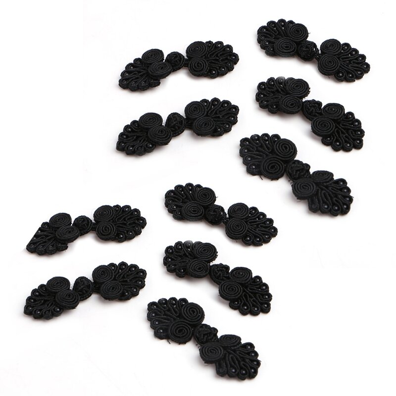 Chinese Knots for Frog Buttons 10 Pairs Jackets Corsets Handbag Decoration Suppl