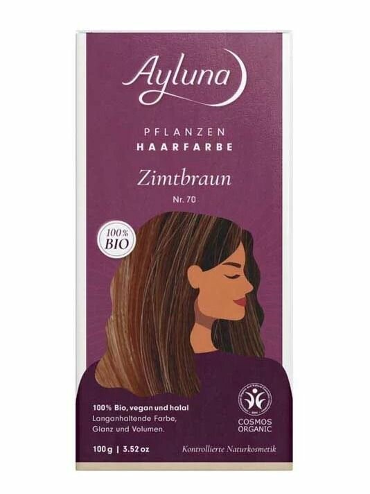 Ayluna Краска для волос №70 коричный коричневый растительная, 100 гр