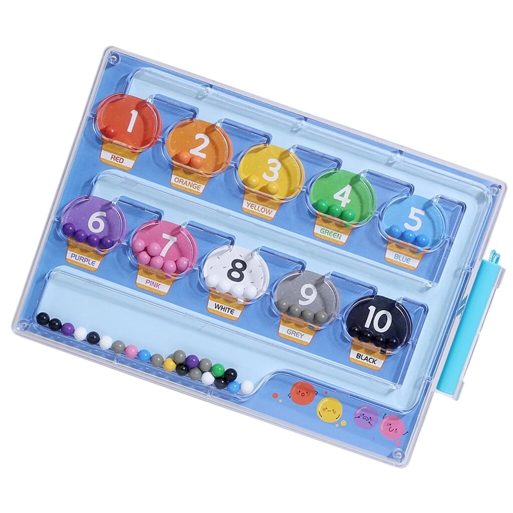 Магнитная Ходячая Бусина Лабиринт Головоломка Игрушка Для Детей Сортировка Цветов Игра Развивающая Обучающая Доска Для Развития Навыков Рук Игрушка