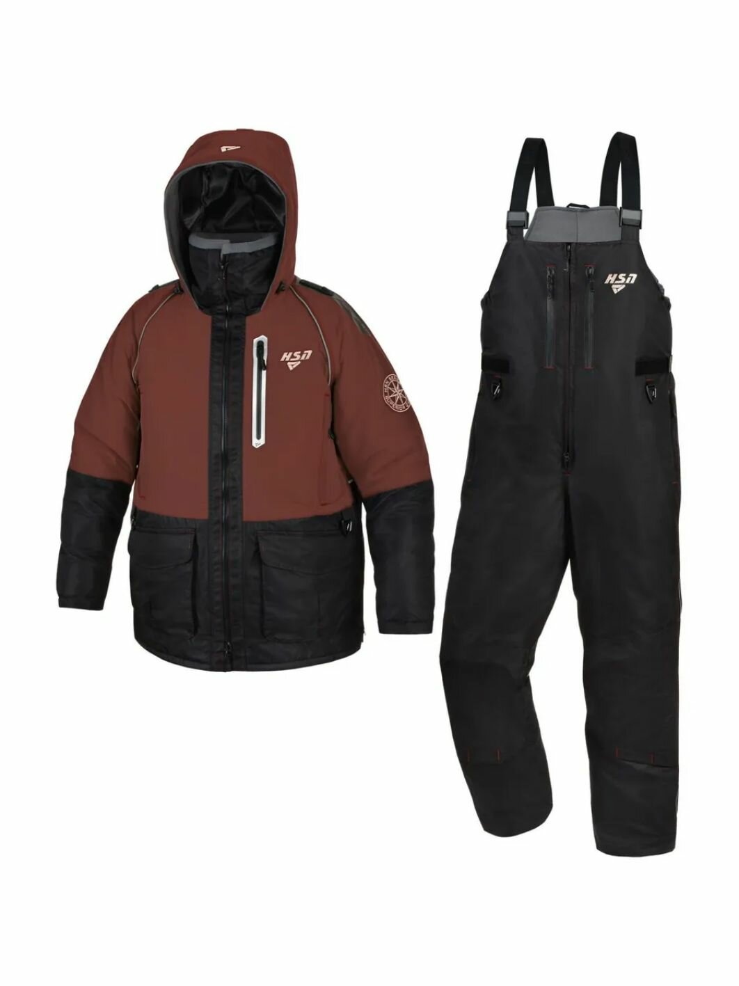 Костюм мужской зимний ХСН Arctic VII comfort, hardguard, махагон, размер 54-56/170