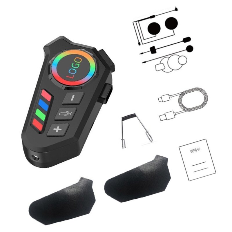 Гарнитура внутренней связи Bluetooth для мотоциклетного шлема K06-гарнитура "два в одном"