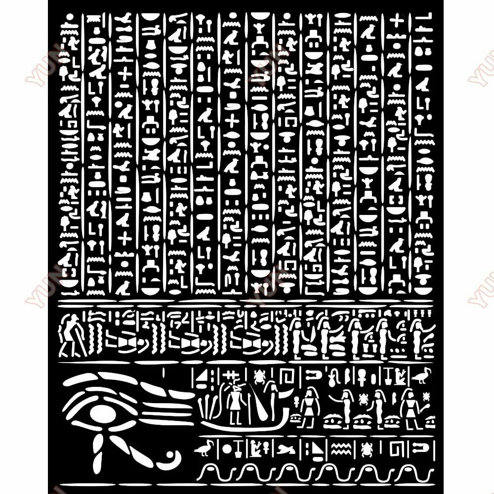 Металлические трафареты Hieroglyphic Constellation Rose Z7869-Stencils