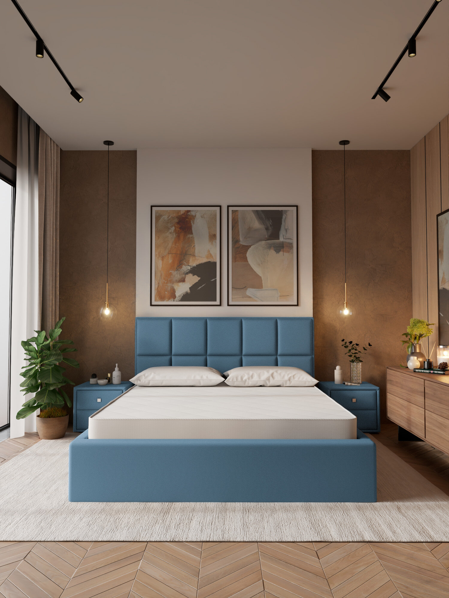 Кровать двуспальная 140х200 с подъемным механизмом, Флоренция с мягким изголовьем для дома и спальни, ортопедическое основание, ящик для белья