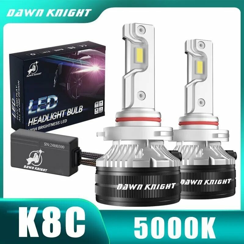 DawnKnight Лампа автомобильная HB4, 2 шт. арт. 40WK8-06-50K-C
