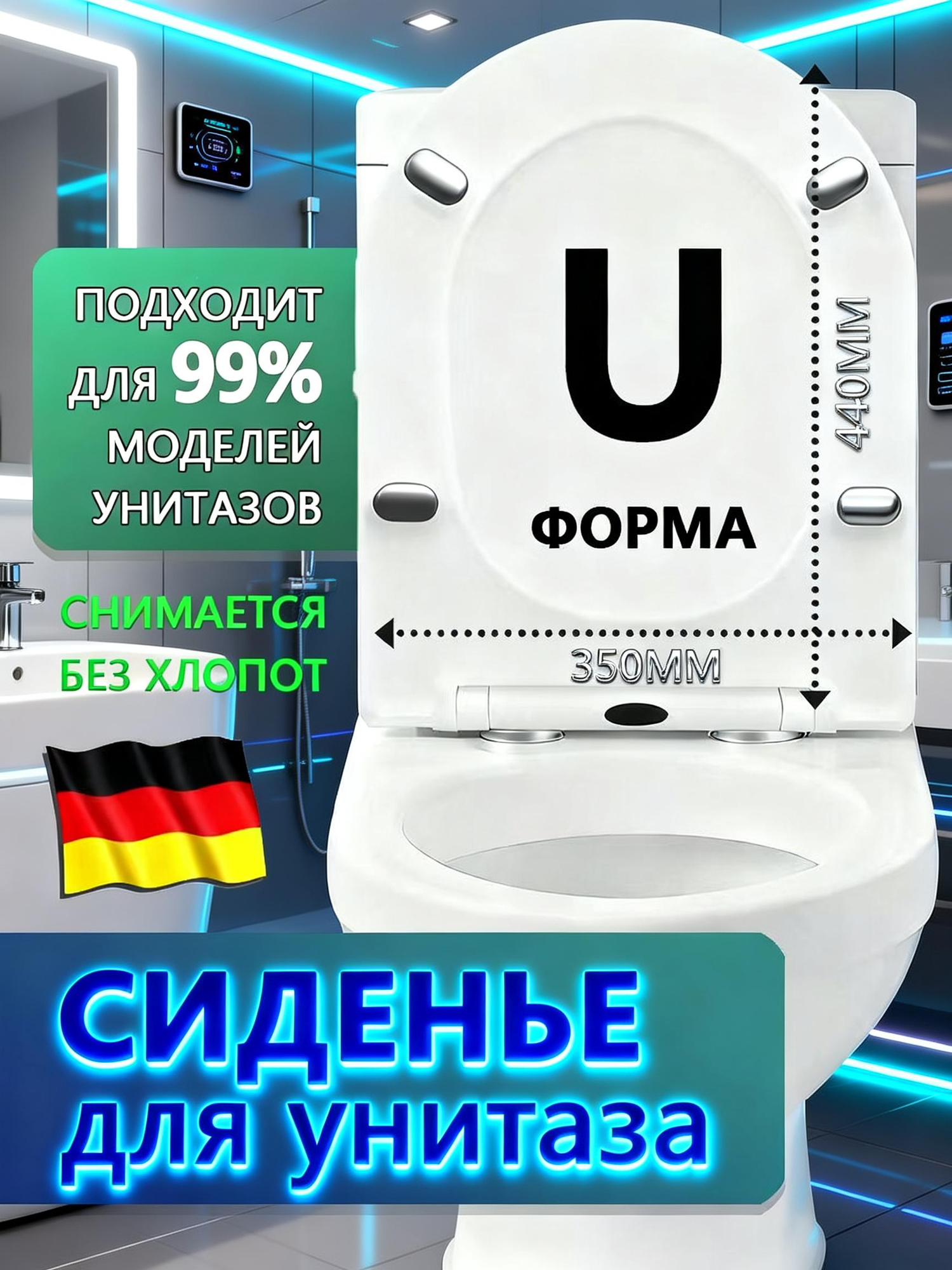 Сиденье универсальное для унитаза с крышкой стульчак советский туалет овальный ободок тип U образное