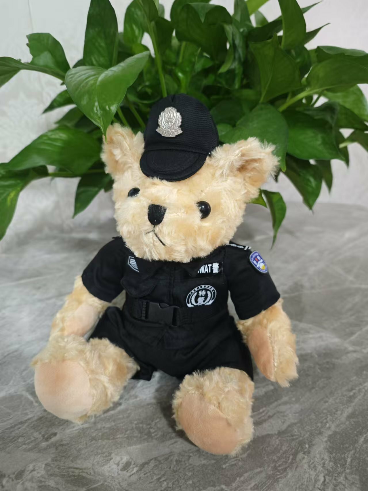 Специальная полиция плюшевая игрушка плюшевый мишка дорожная полиция кукла кукла сувенир полицейская медведь кукла SWAT