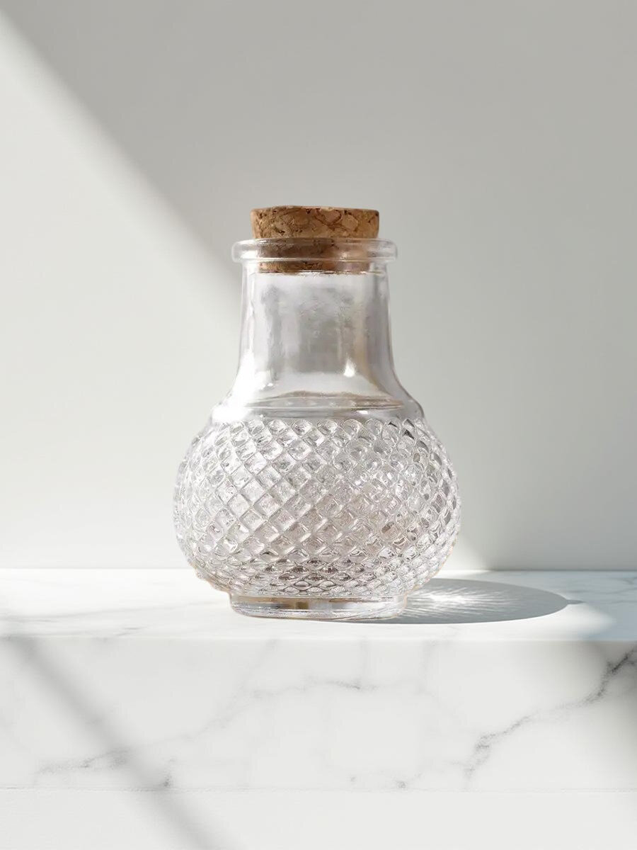 Стеклянная масленка, бутылочка для массажных, эфирных и ароматических масел Грани ароматов, стекло, 50мл