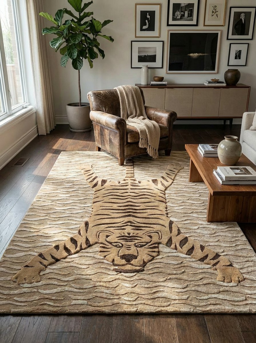 Ковер T-HOME carpet, Индия, ручная работа, шерсть и вискоза, 180×270 см