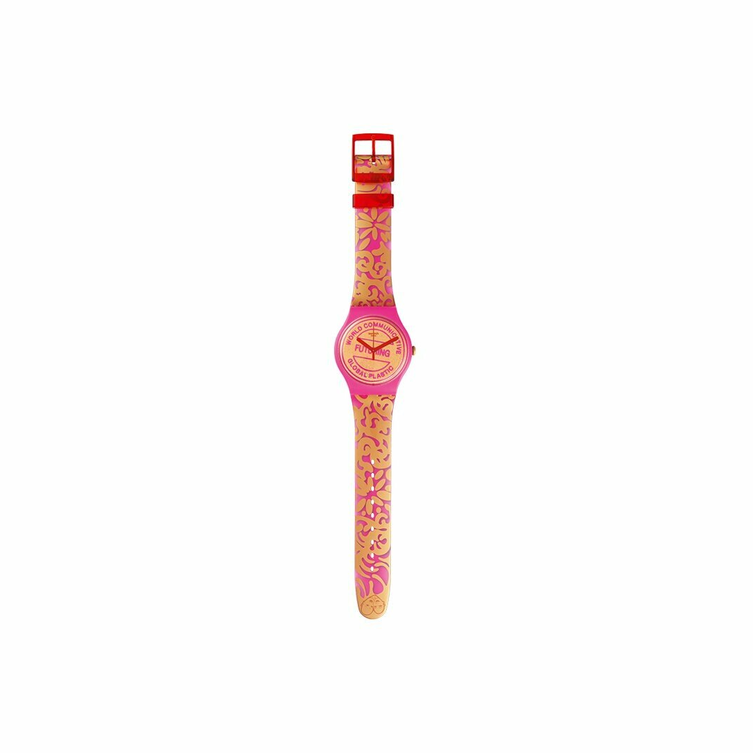 Наручные часы Swatch, розовый, — фото 1