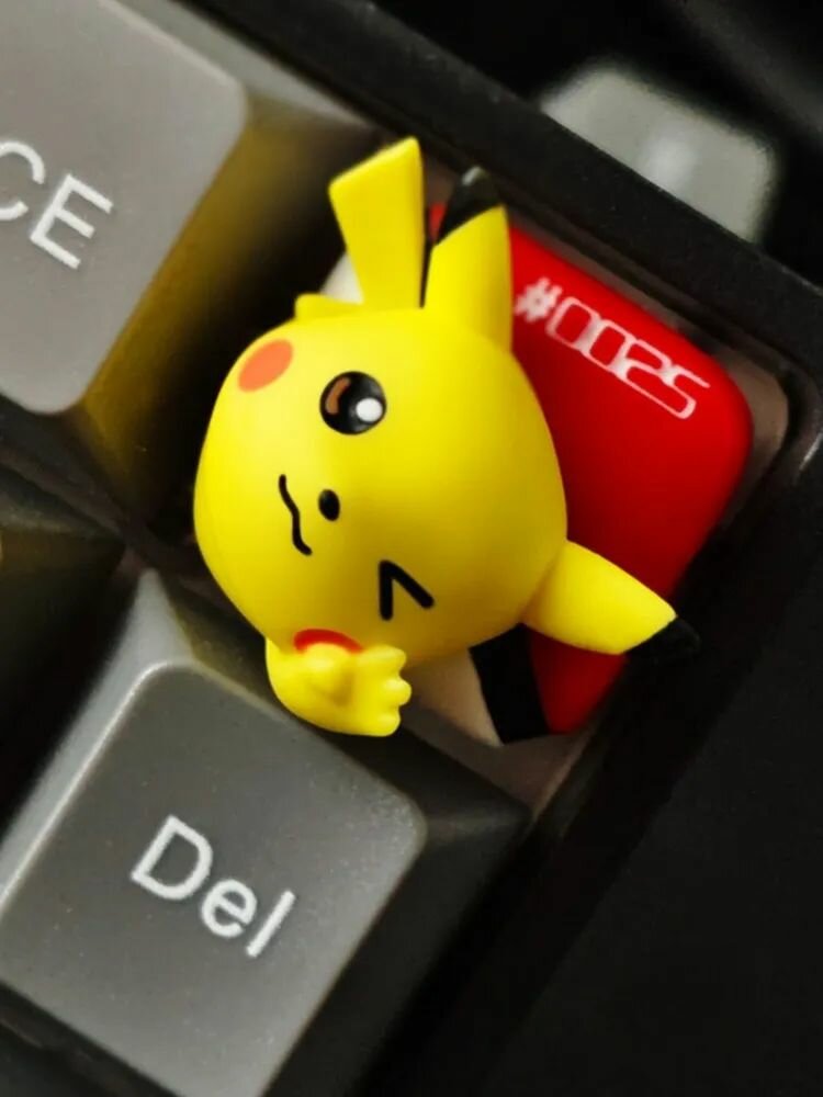 Кейкапы для механической клавиатуры - "Пикачу": 1U ESC, смола, ручная работа, для MX Switch