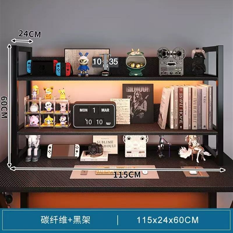 Надстройка на стол "Настольная Прямая", каркас из металла, 115x24x60 см