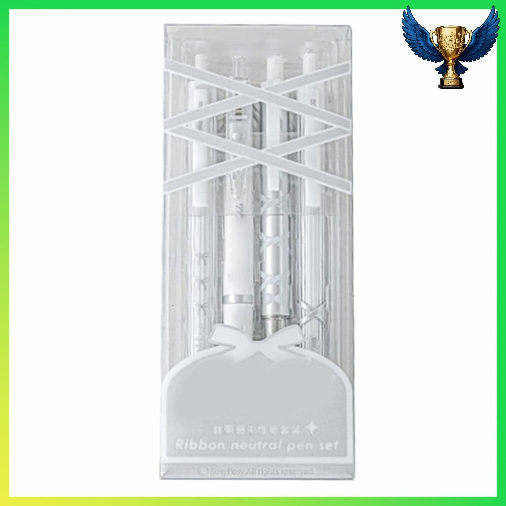 4 шт. Гелевые ручки с бантиками для балета 0.5 мм