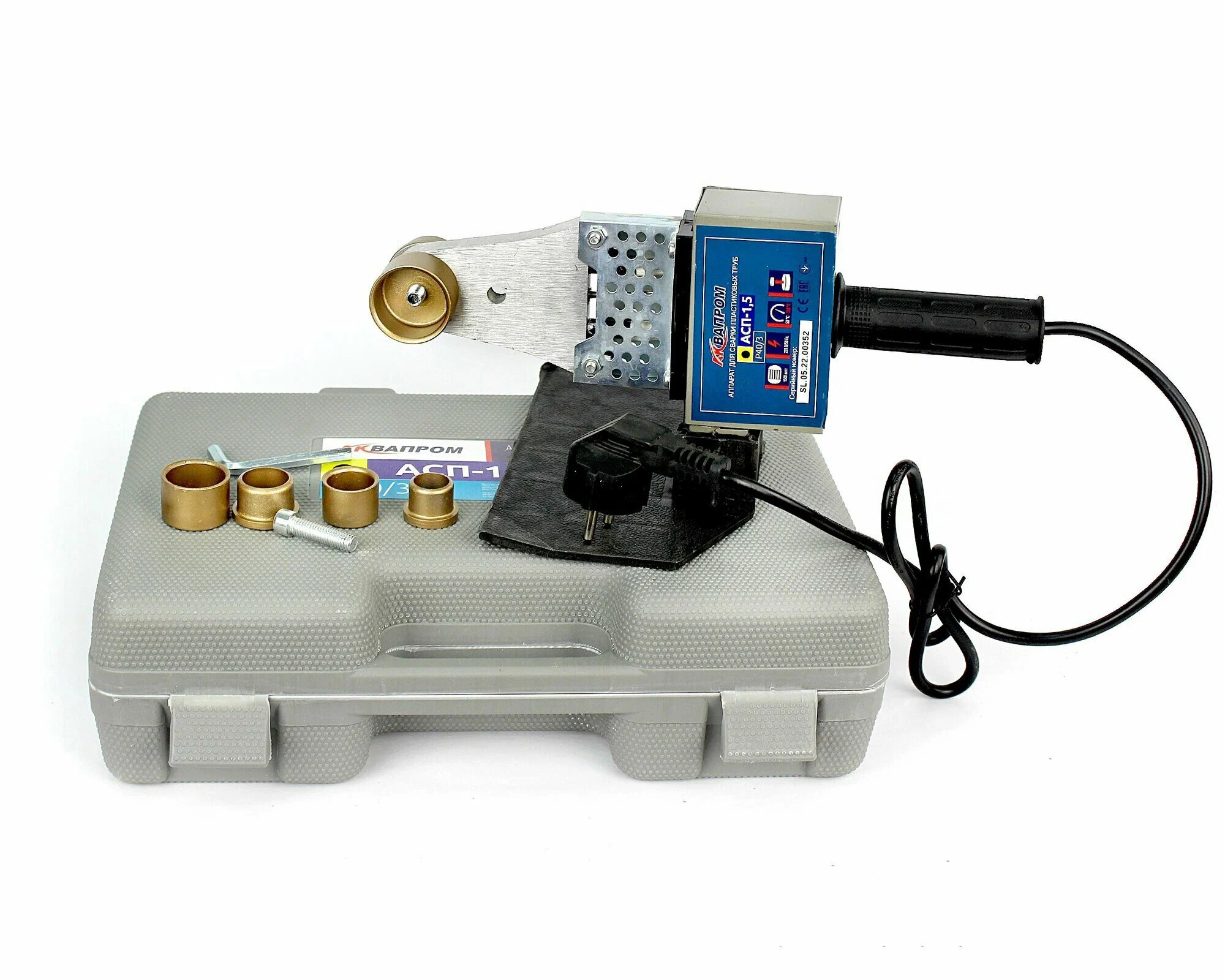 Аппарат для сварки пластиковых труб Аквапром АСП-1,5 (Р40/3), 1500 Вт