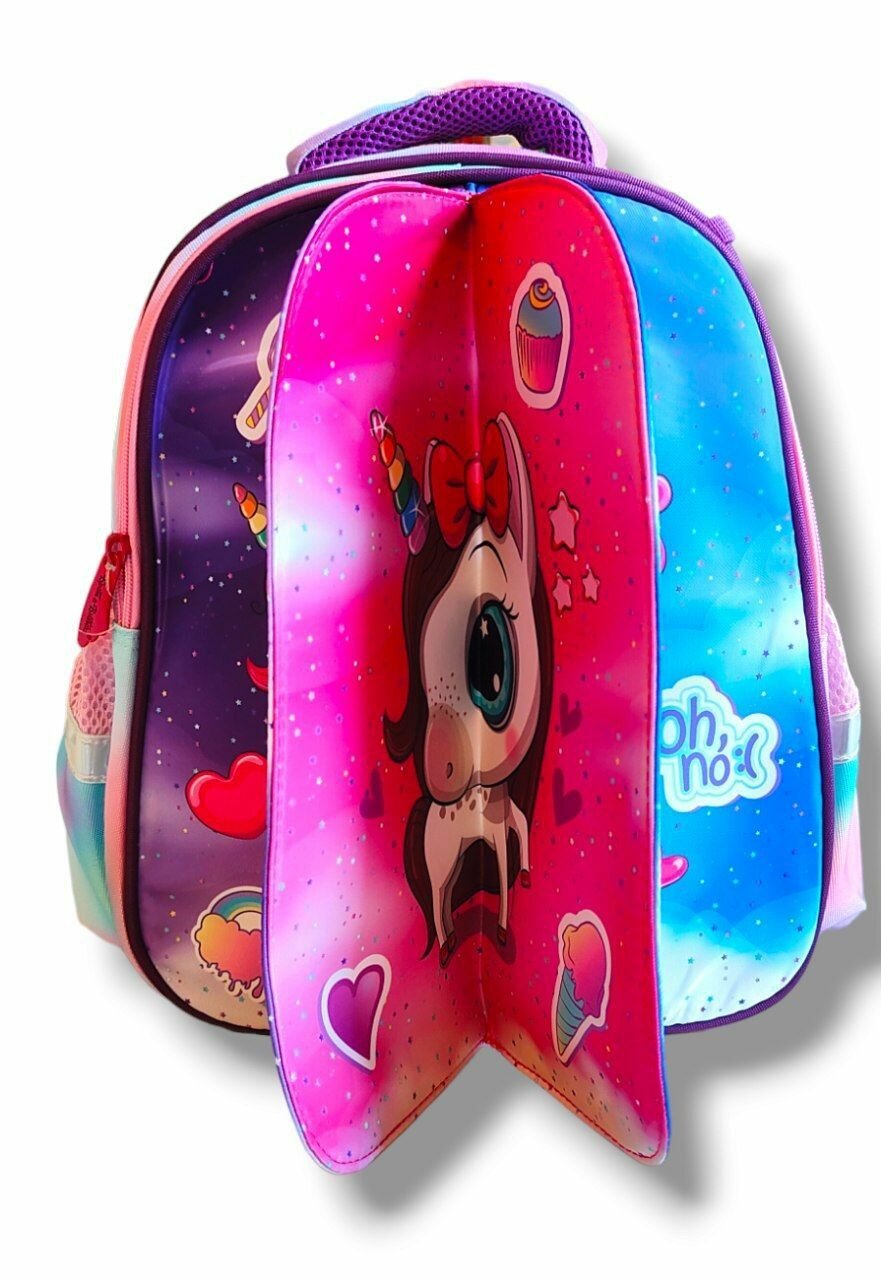 Рюкзак школьный для девочки Единорог Пони со сменными картинками, ранец с анатомической спинкой для начальной школы