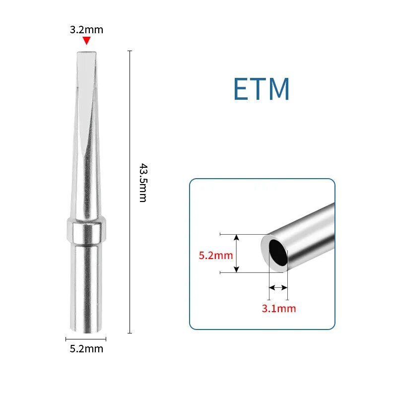 Паяльные жала серии Weller ET ET ETB ETA для паяльника с ручкой PES51 LR21, паяльная станция WES50, бессвинцовая медь