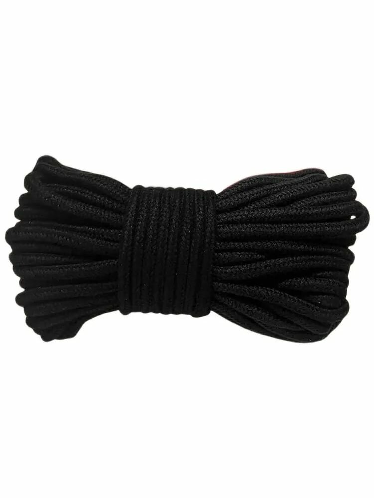 Веревка для связывания, бдсм, сибари, бондаж, черная, 20 метров, для ролевых игр, аксессуар для взрослых