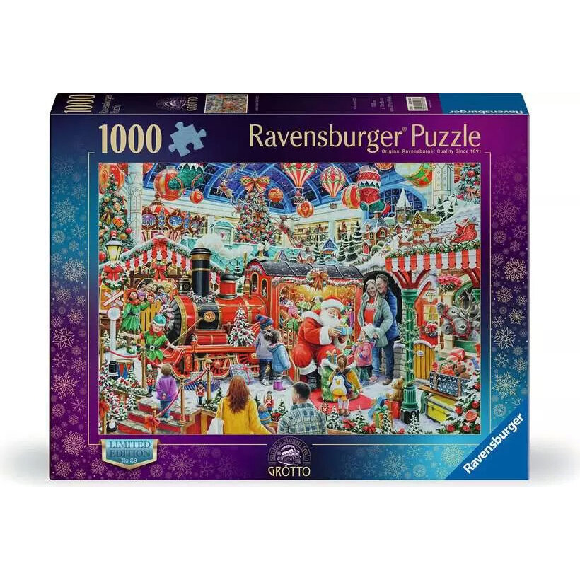 Пазл Ravensburger 1000 Limited Edition No29 Паровоз Санты, арт.01583