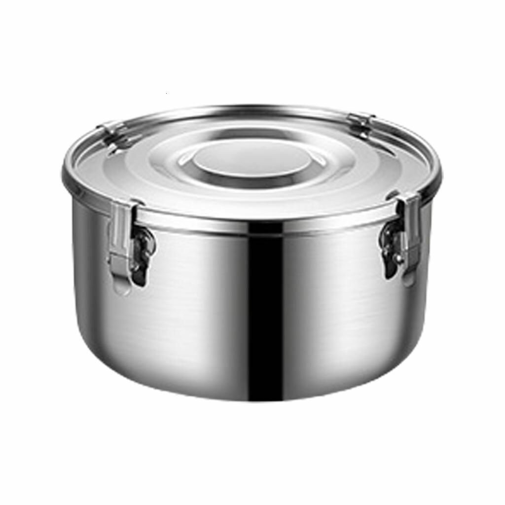 Прочные контейнеры для хранения еды из нержавеющей стали, идеальные для кемпинга и пикников, - 14CM