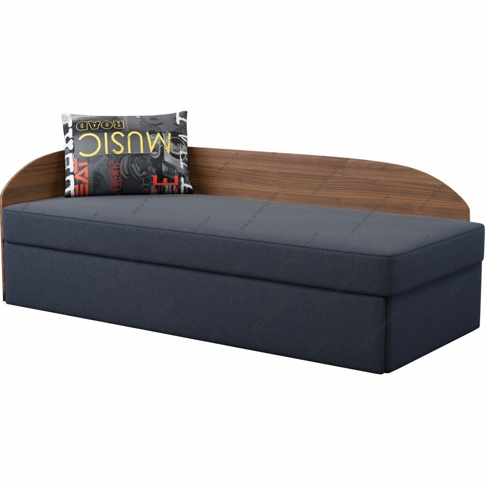 Диван тахта Leticiya А Шик А17 велюр серый