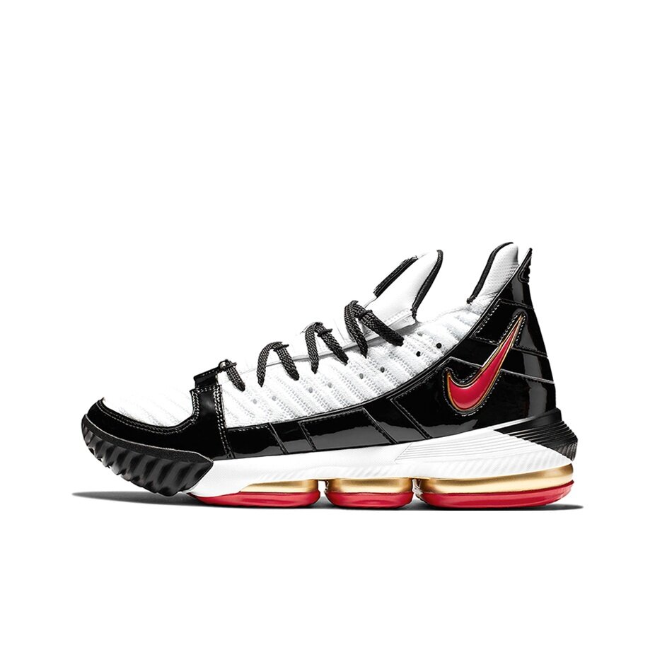 Кроссовки NIKE Lebron 16, размер EU 41 стопа (26CM), черный/белый — фото 1