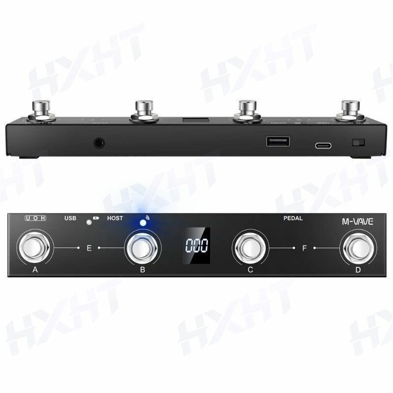 M-vave Клавиатура Беспроводного Midi-контроллера Chocolate Plus С 4 Кнопками И Ножным Переключателем Поддерживает Функцию Управления Интерфейсом Хоста