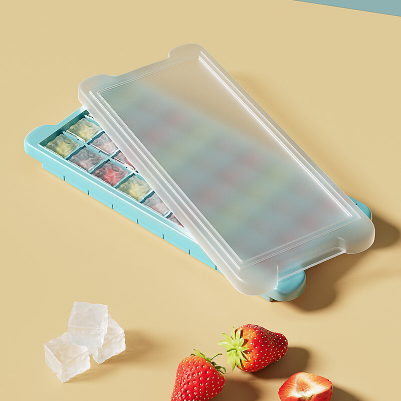 Трансграничная ледяная решетка замороженного льда Форма силиконовая крышка 36 сетки-голубой