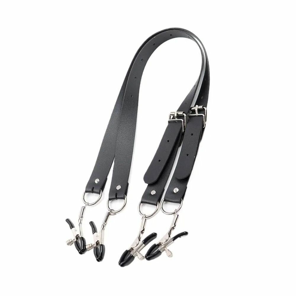 БДСМ Фиксаторы зажимы для половых губ / Ремни для раздвижения вагины BDSM набор