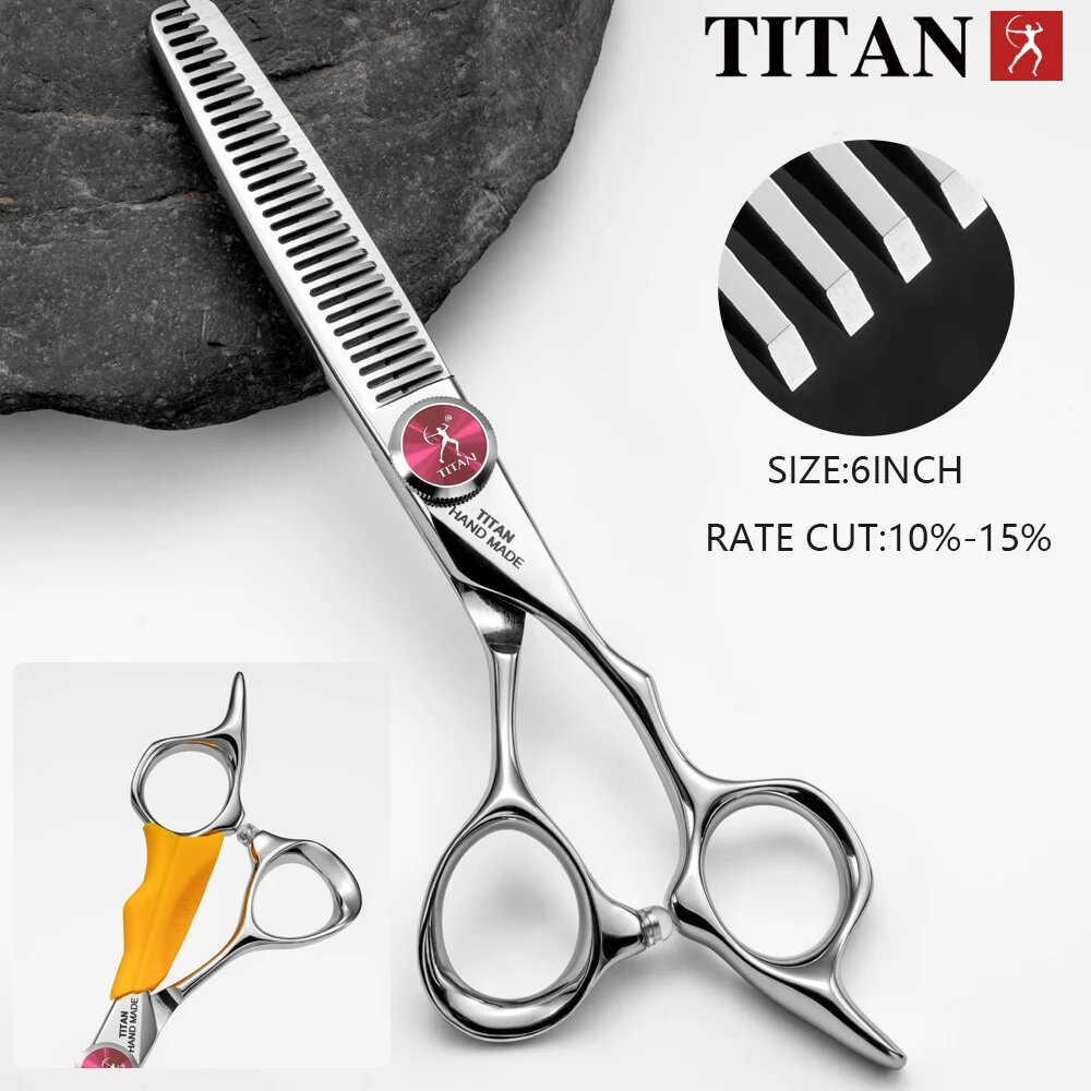 Ножницы TITAN для стрижки волос 6 дюймов из стали 440C thinning02 scissors