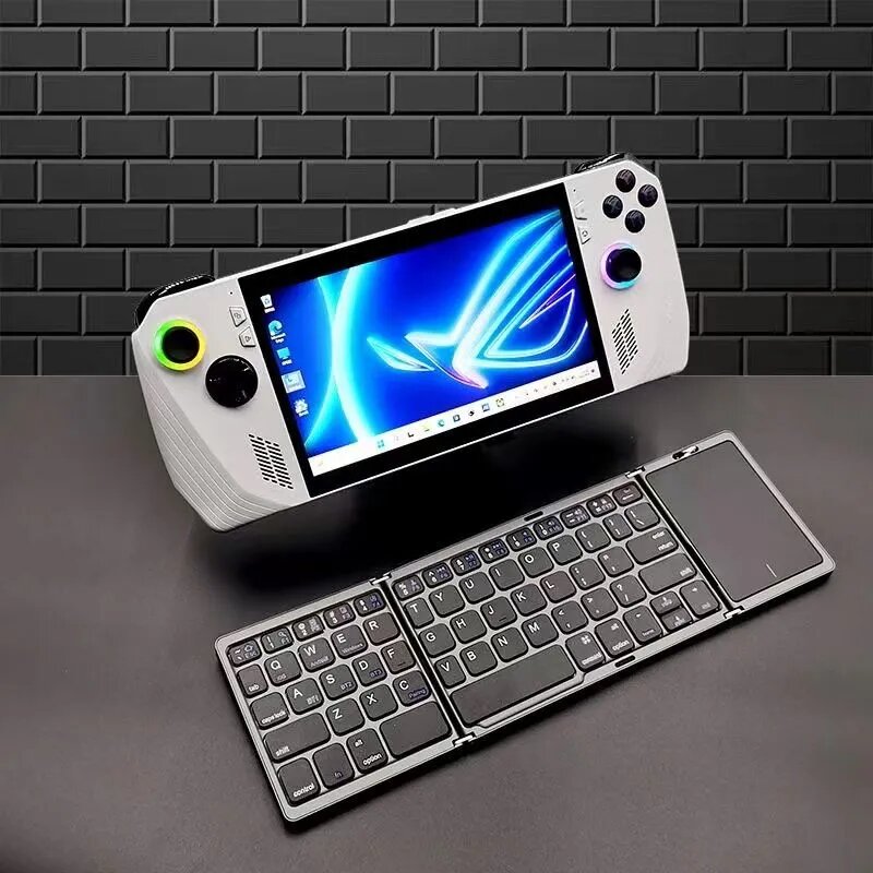 Складная клавиатура Bluetooth ROG ALLY, складная втрое беспроводная портативная клавиатура с тачпадом для аксессуаров ROG ALLY