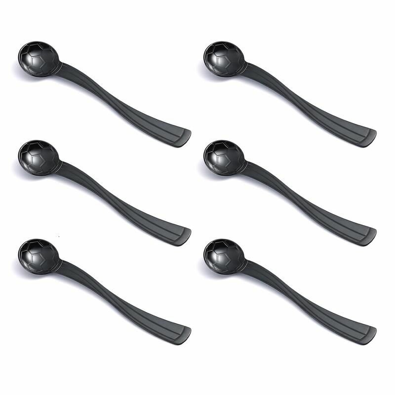 6 чайных ложек для десертов и кофе, Черный