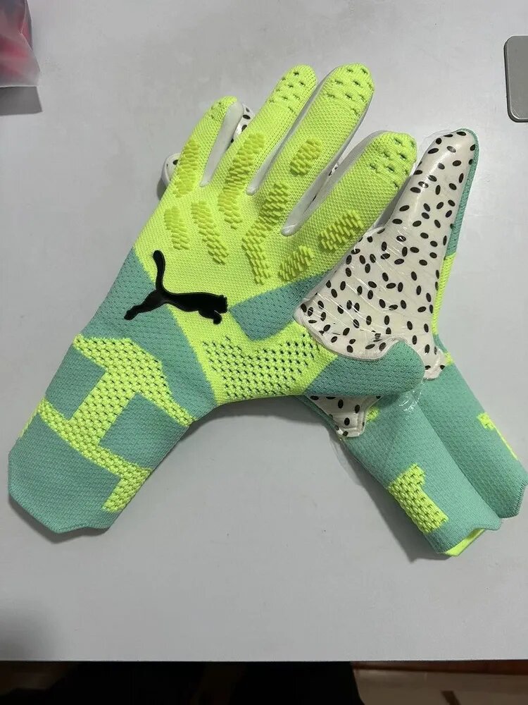 Puma Ultra Grip 1 RC вратарские перчатки, размер 7, зеленый цвет, для соревнований и тренировок — фото 1