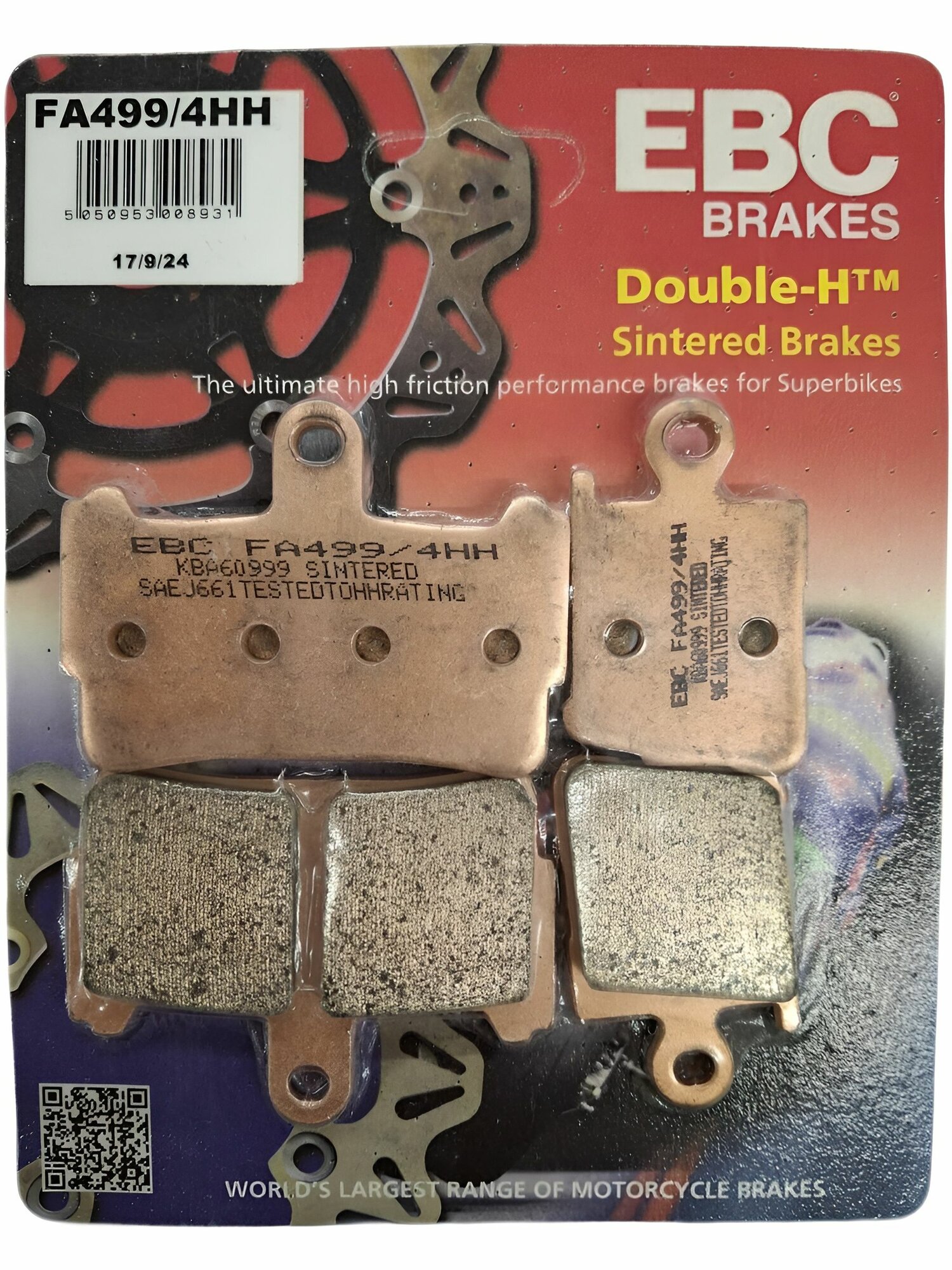 Колодки тормозные EBC FA4994HH