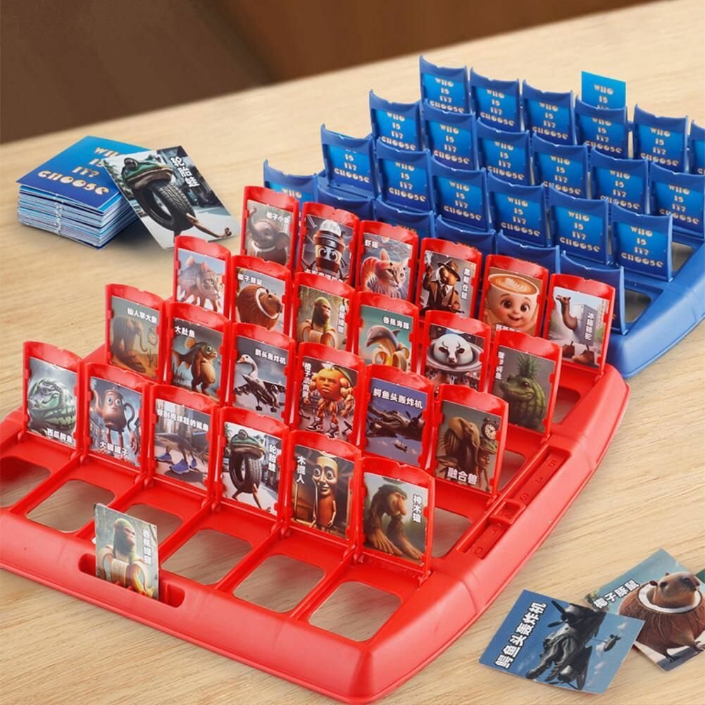 Настольная игра для детей и всей семьи Угадай кто? / Развивающая логическая игра для двоих / Подарок для детей 6+